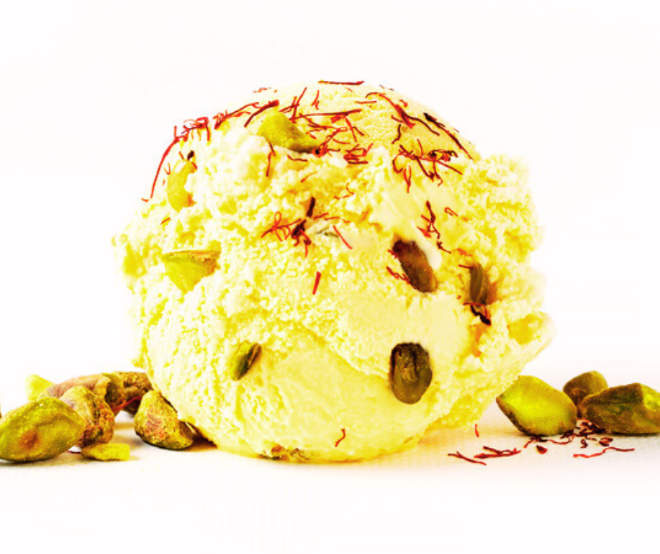 Kesar Pista Kulfi – Saffron & Pistachios Ice-cream - kong-posh.com